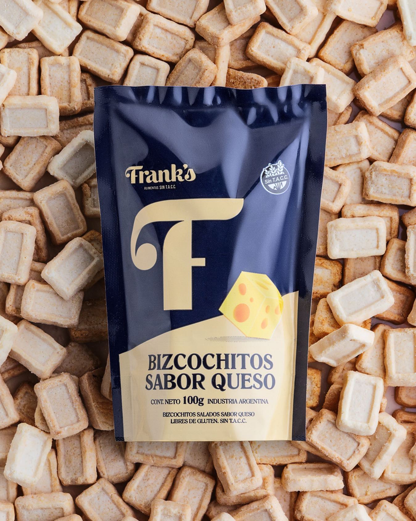 BIZCOCHITOS SABOR QUESO X100G FRANKS - La Tienda del Celiaco